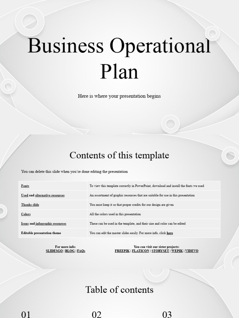 Business Operational Plan | PDF | Planets | Saturn