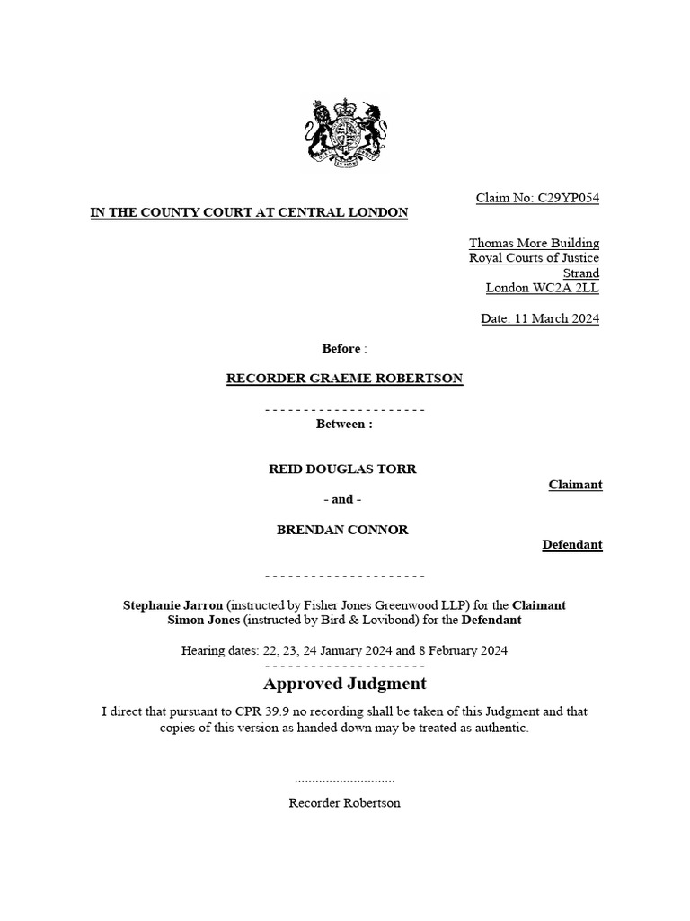 Ferrari Misrepresentation Case Summary | PDF | Witness | Burden Of ...
