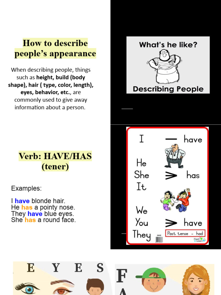 Describing People's Appareance - Vocabulary | PDF