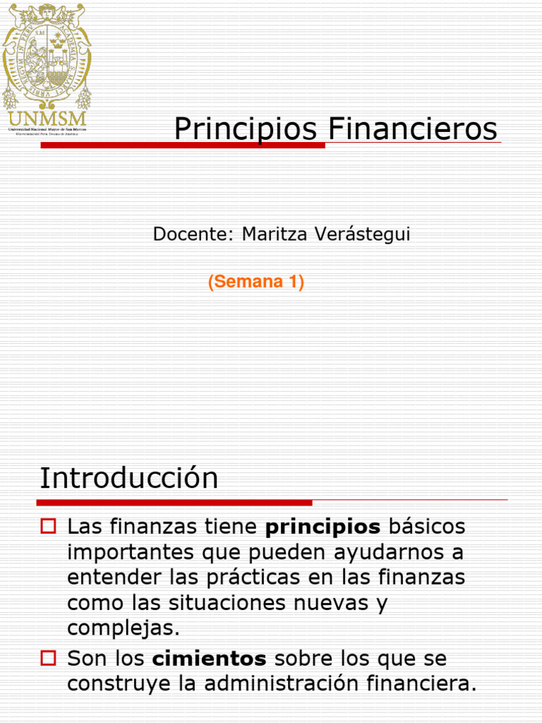 PrincipiosFinancieros | PDF | Compartir (Finanzas) | Opción (Finanzas)
