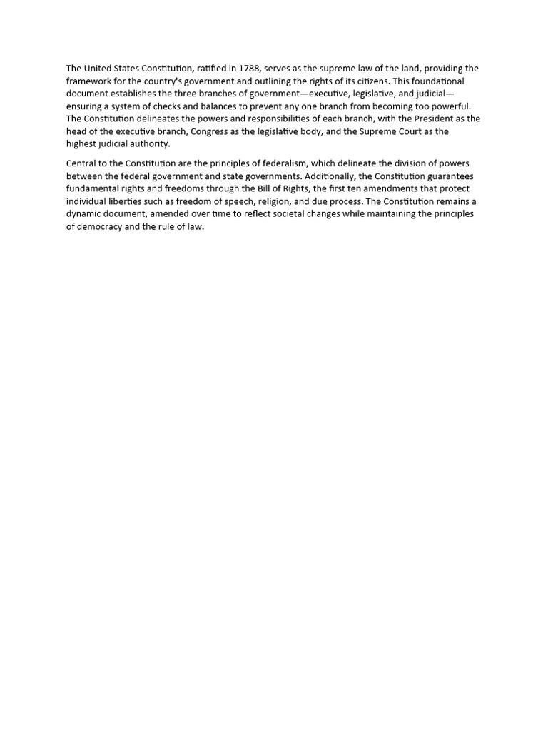 The United States Constitution | PDF