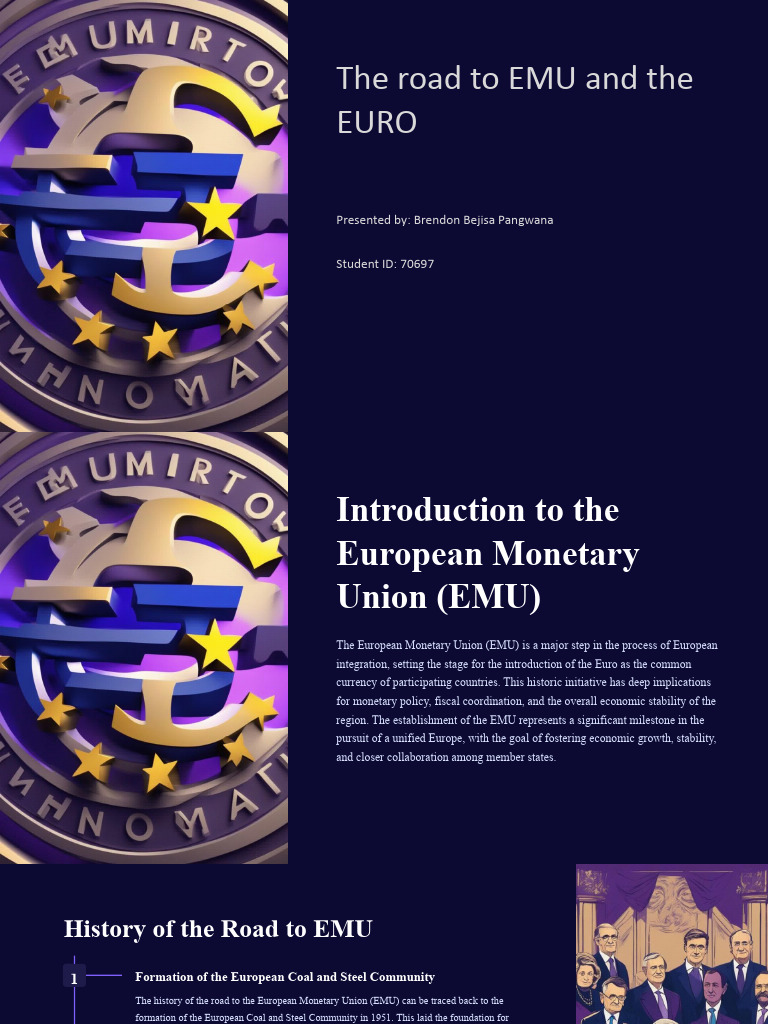 Path to the Euro: EMU Overview | PDF | Economic And Monetary Union Of ...