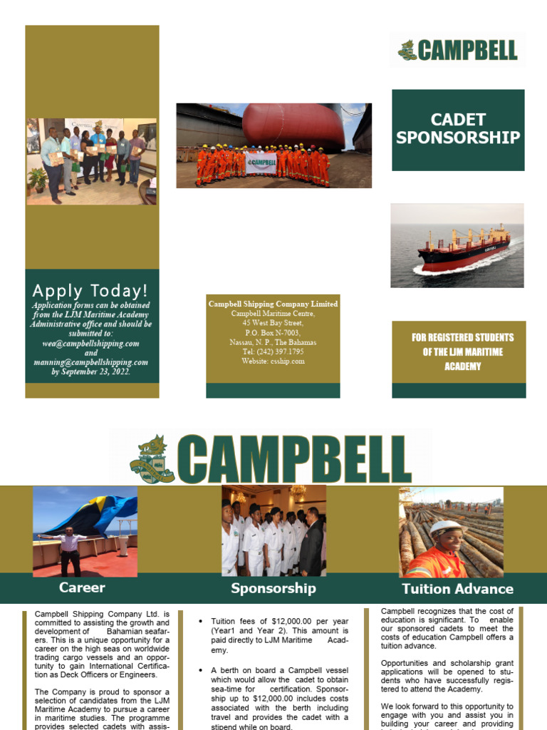 CSCL Sponsorship Pamphlet | PDF | Shipping | Water Transport