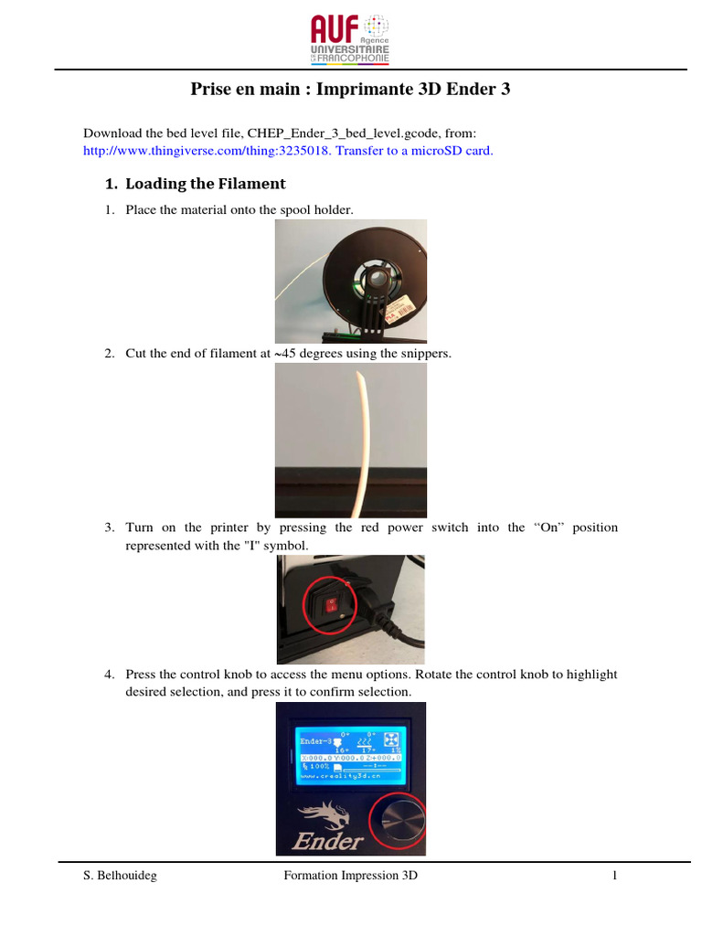 Tuto_Imprimante Ender 3 Formation Impression 3D | PDF | Printer (Computing) | 3 D Printing