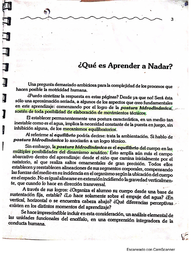 Beatriz Perez de Antico - Que Es Aprender A Nadar | PDF