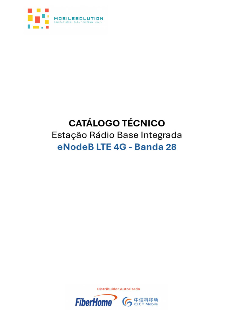 Mobile Solution - Catalogo eNodeB - LTE 4G 700Mhz | PDF | Informática ...