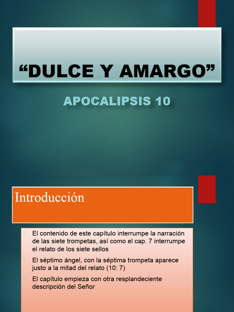 011 Apoc.10 - "DULCE Y AMARGO" | PDF | Profecía | Jesús