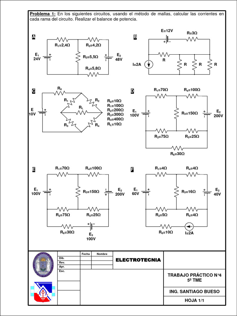 Ejercicios Mallas | PDF