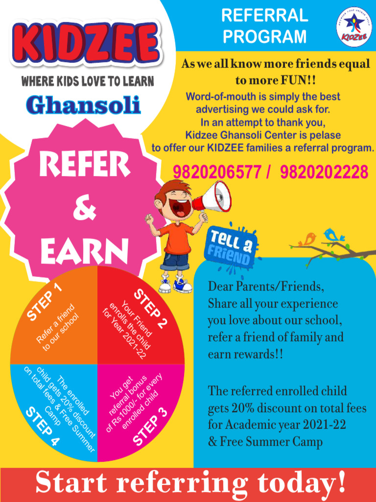 Kidzee Refereal Program | PDF