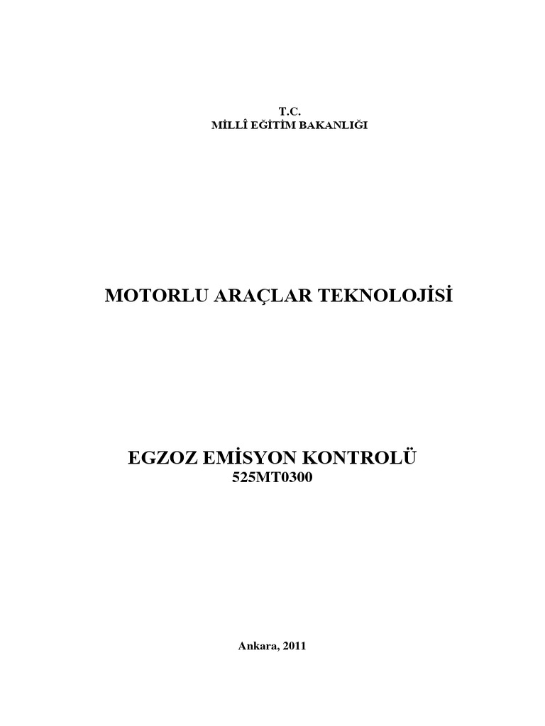 Egzoz Emisyon Kontrolü | PDF