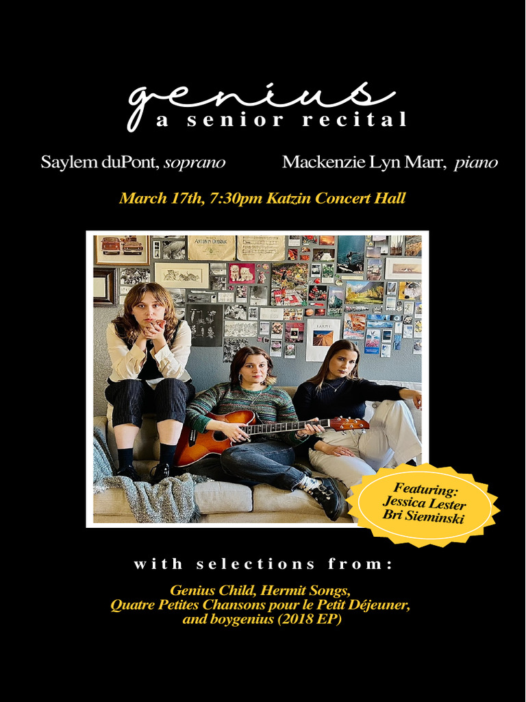 Genius A Senior Recital Program | PDF | Art