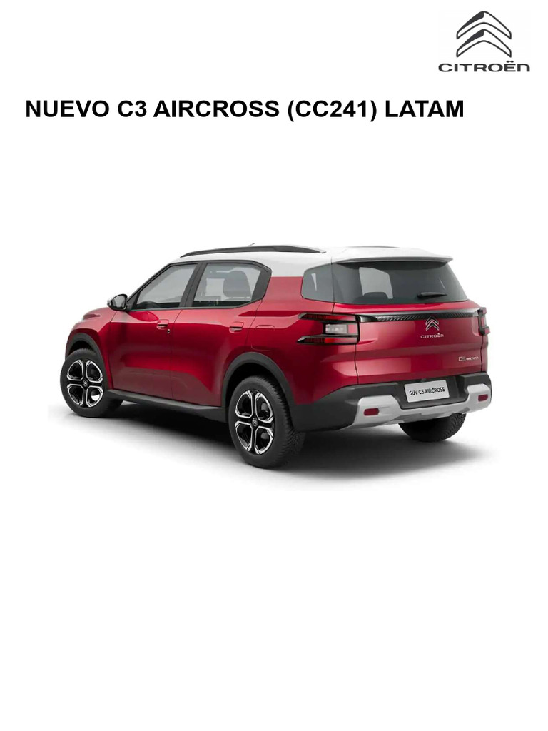 Nuevo Citroen C3 AIRCROSS (CC24) Presentacion ES | PDF | Transmisión ...
