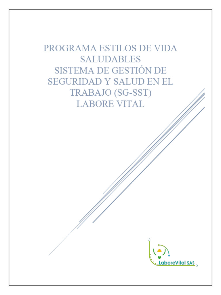 PG-SST-02 Programa Estilos de Vida Saludable | PDF | Trombosis | Corazón