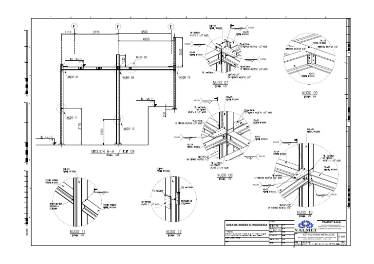 SANNA003P - ID - 03 - EST - PL - 066B - A - ESTRUCTURAS METALICAS-Layout1 | PDF