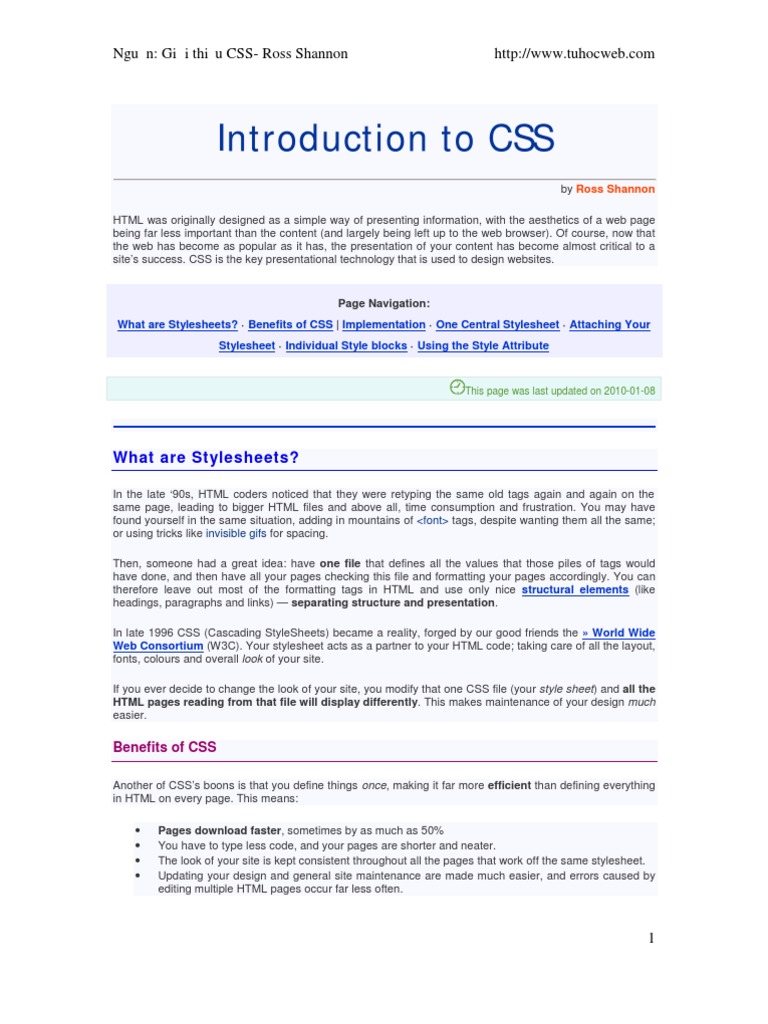 Introduction To CSS & AJAX | Download Free PDF | Cascading Style Sheets | Ajax (Programming)