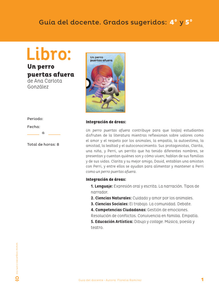 GD Un Perro Puertas Afuera | PDF | Narración | Las emociones