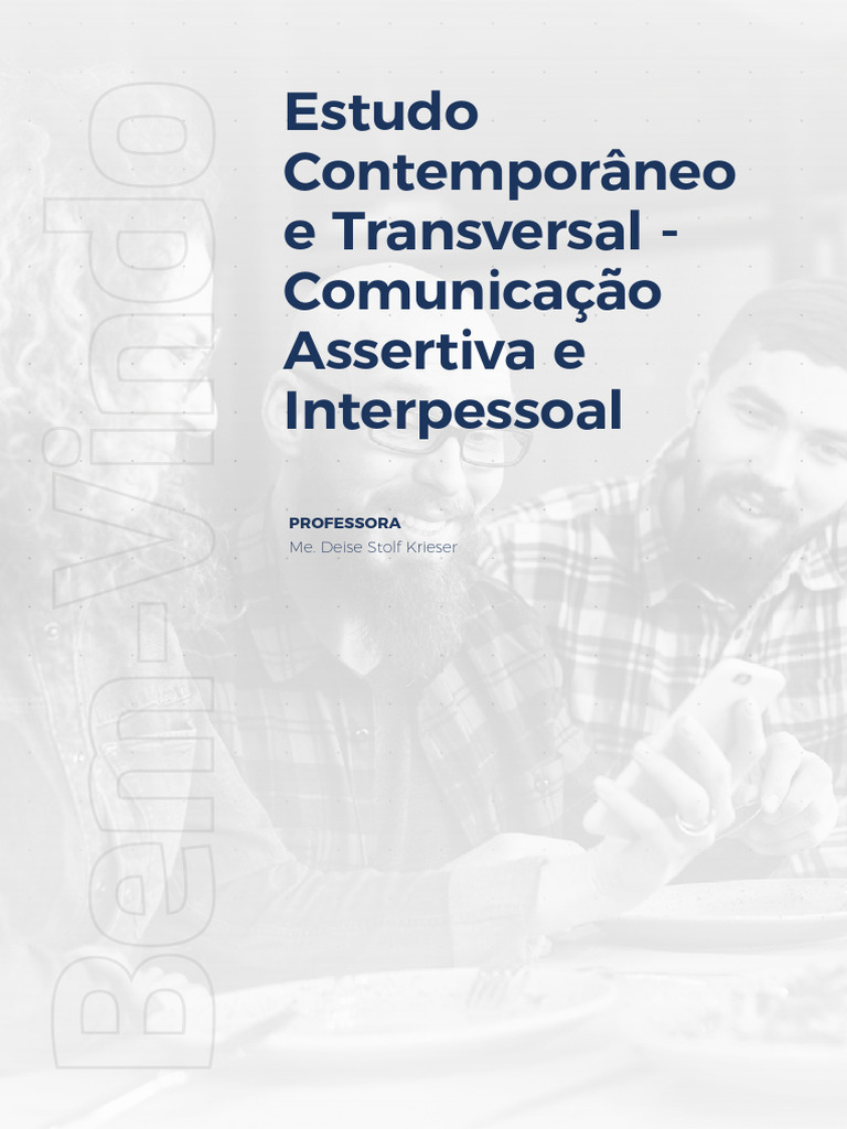 Estudo Contemporaneo e Transversal | PDF | Comunicação | Informação