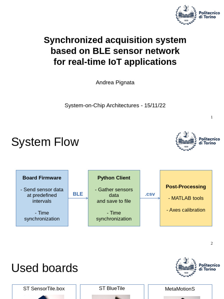 Gu 08 Ap Synchronized BLE Sensor Network | Download Free PDF | Computing | Computer Engineering