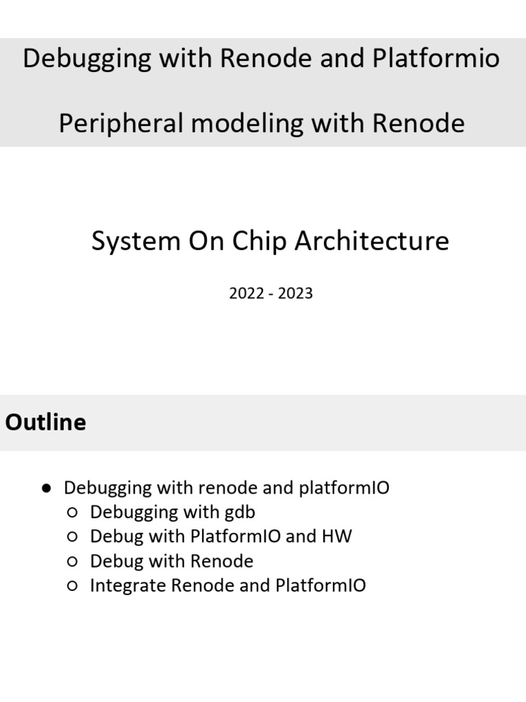 Gu 04 WG Debugging and Peripherals | PDF | Computing | Computer Engineering