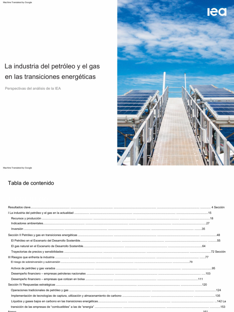 The Oil and Gas Industry in Energy Transitions | PDF | Energía renovable | Gas natural