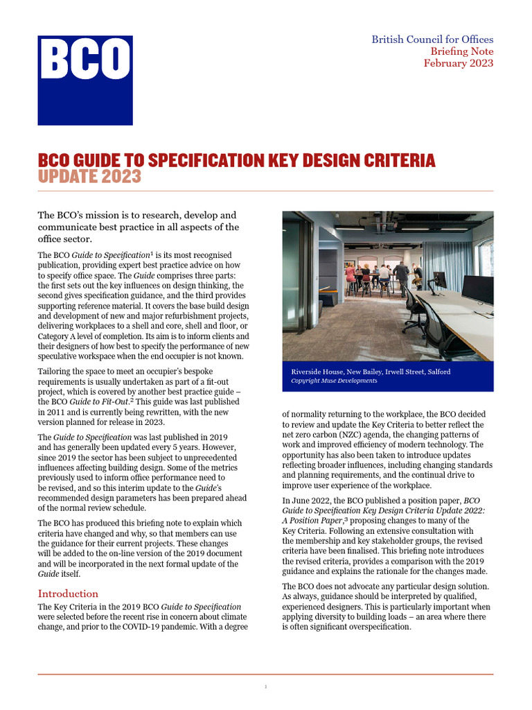 Building specification guide BCO | PDF | Lighting