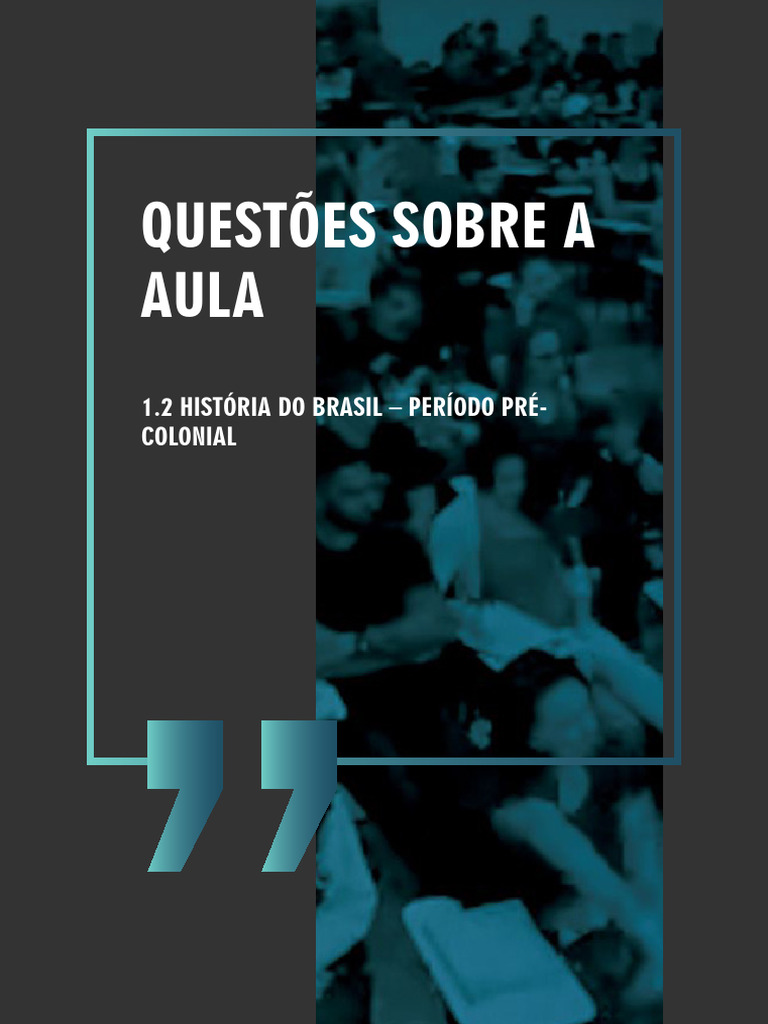Exercício - Período Pré-Colonial | PDF | Barter (operação financeira ...