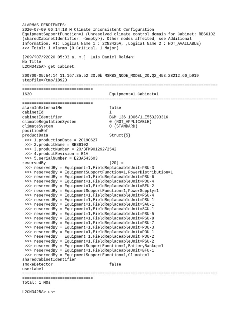 ALARMS Climate Inconsistent Configuration | PDF | Computing | Computer Architecture
