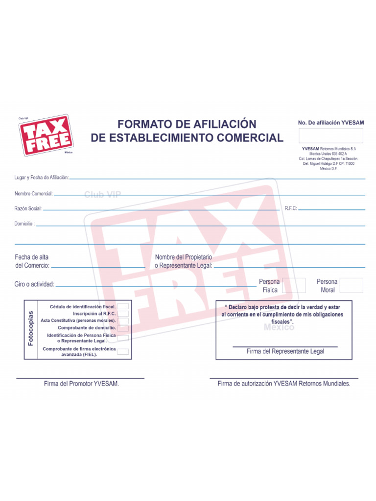 Formato para Afiliacion | PDF