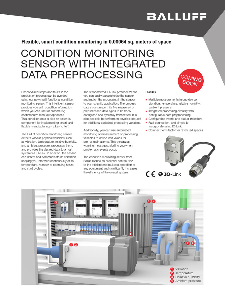 Balluff BCM0001 Condition Monitoring Sensor | PDF | Root Mean Square