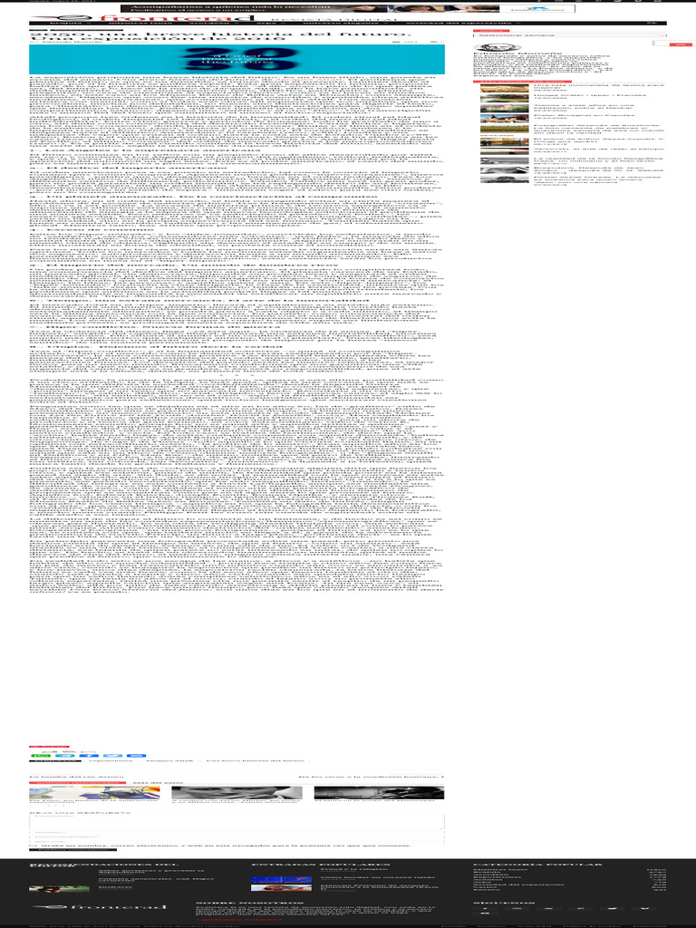 2050, una breve historia del futuro. Una exposición de 2016 - Frontera Digital | PDF | Mercado ...