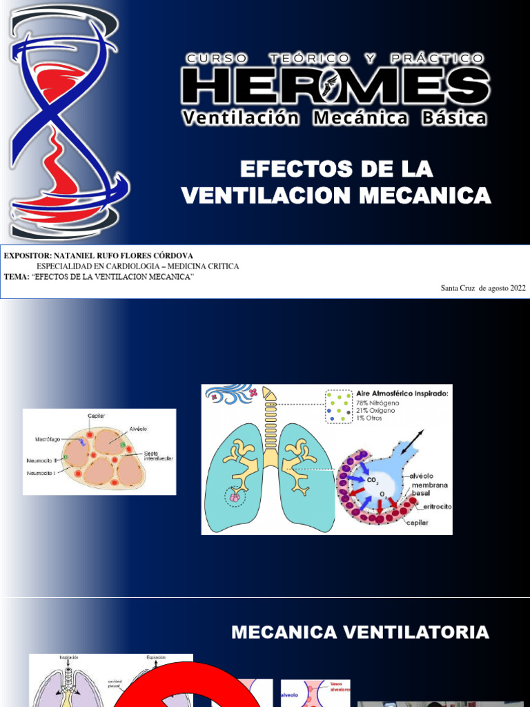 Tema 7 Efectos de La Ventilacion Mecanica | PDF | Pulmón | Especialidades Medicas