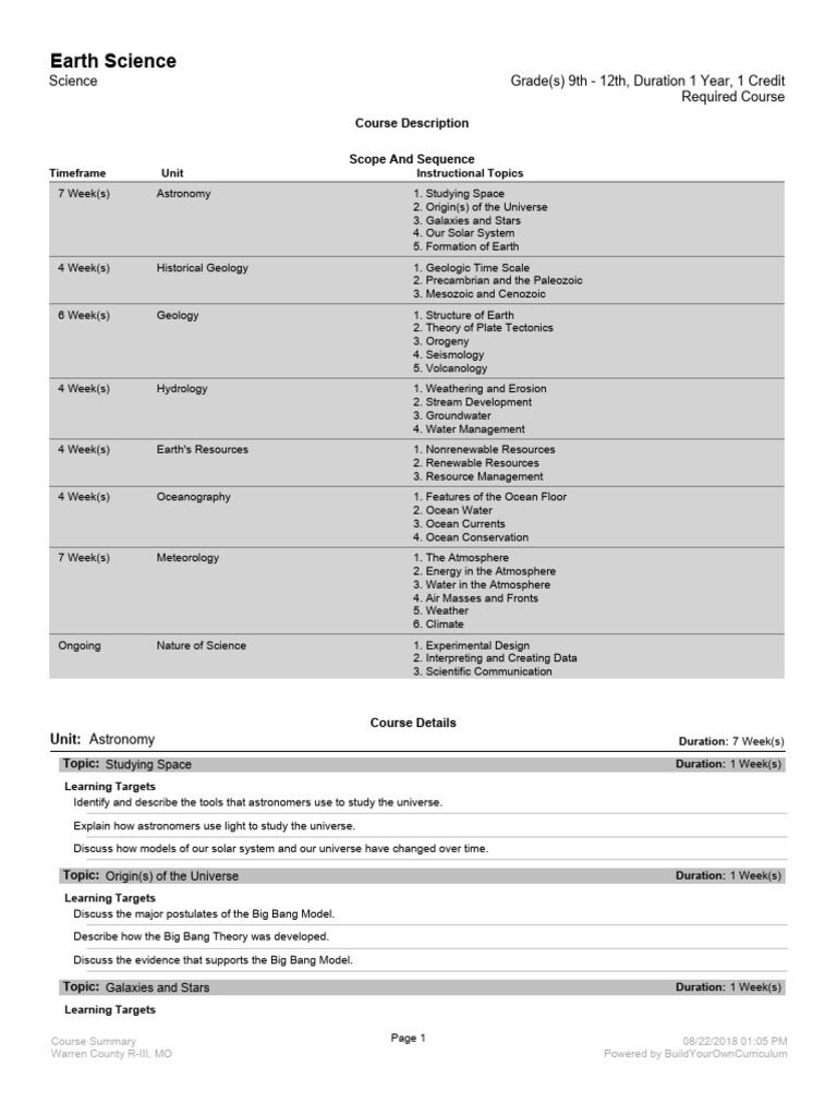 Earth Science | PDF | Weather | Climate