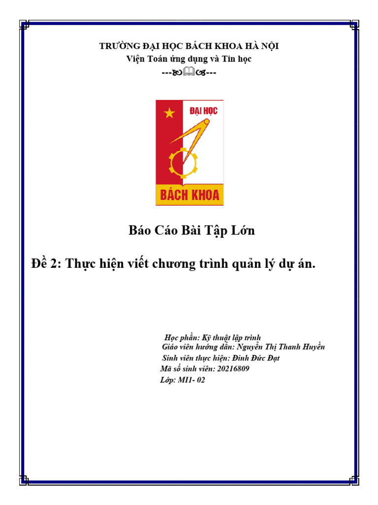 Bao Cao BTL KTLT | PDF