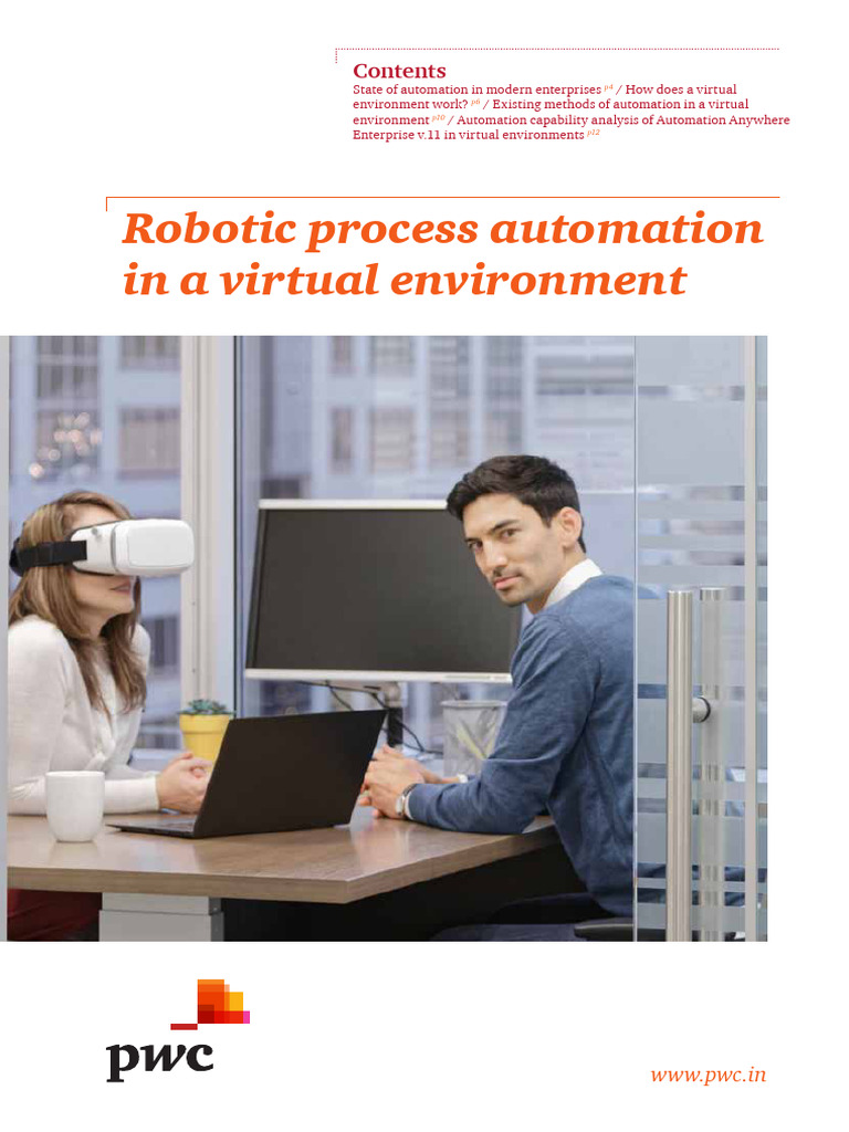 Robotic Process Automation in A Virtual Environment | PDF | Desktop Virtualization | Virtualization