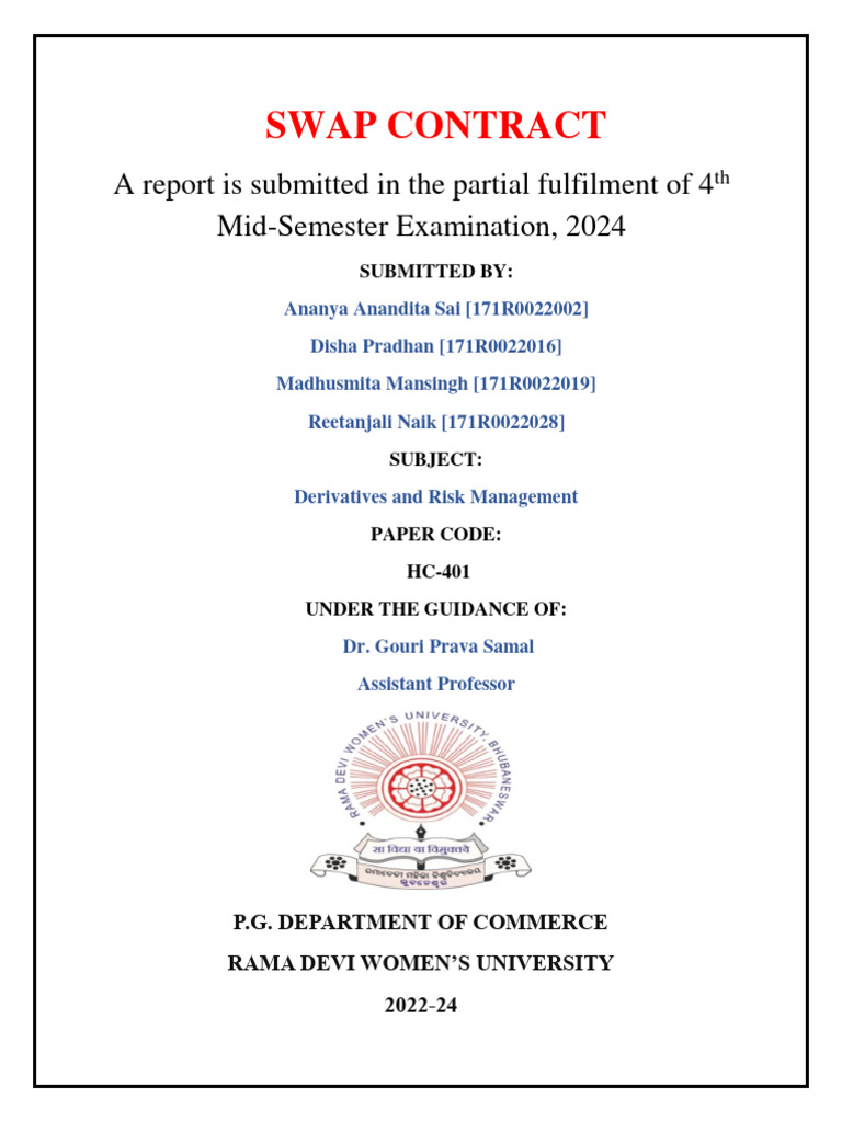 Derivatives | PDF | Swap (Finance) | Derivative (Finance)