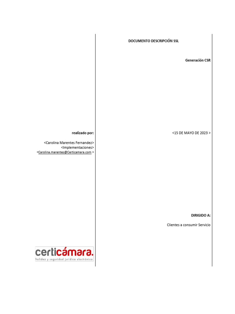 Generación CSRV-1.0 | PDF | Transport Layer Security | Informática