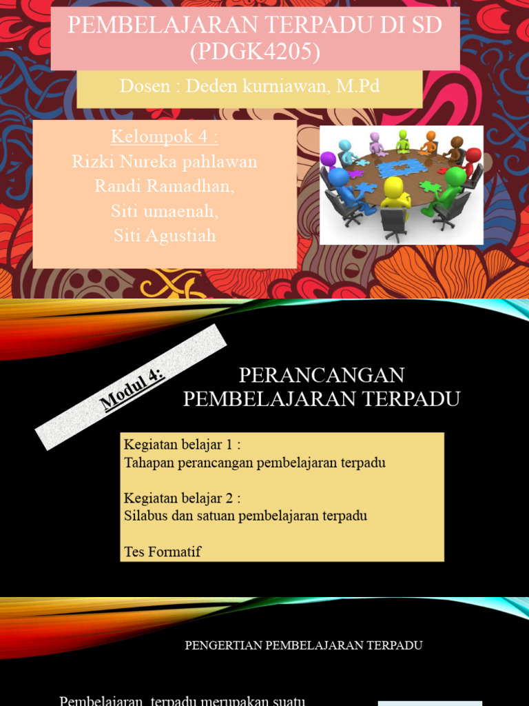 Kel 4 PEMBELAJARAN TERPADU DI SD (PDGK4205) | PDF | Seni