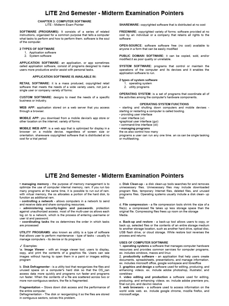 Chapter 3 - Lite | PDF | Operating System | Software