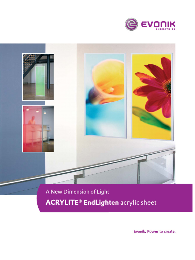 Acrylite Endlighten Brochure | PDF | Poly(Methyl Methacrylate) | Mirror