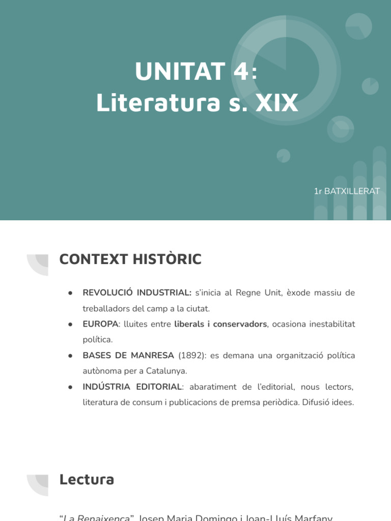 UNITAT 4 - S. XIX | PDF