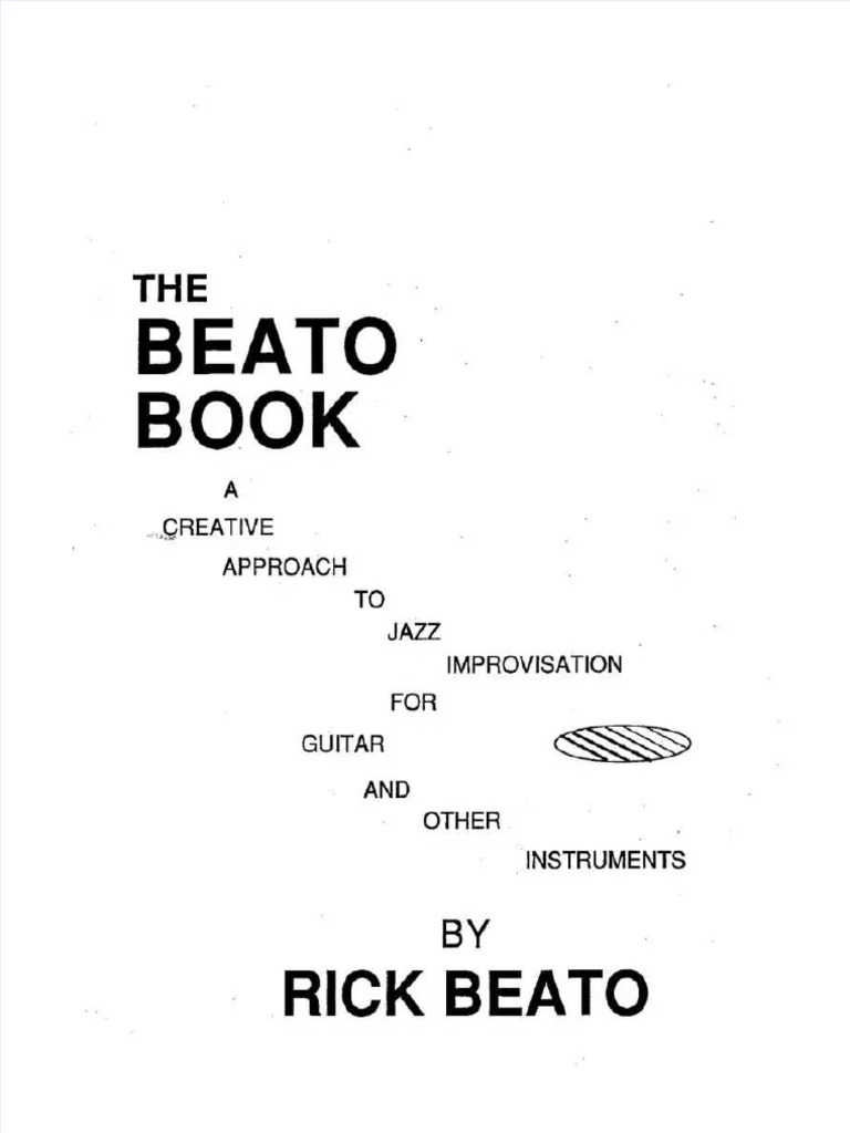 The Beato Book A Creative Approach To Jazz Improvisation For Guitar and ...