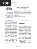 Key Pillars of World Class Manufacturing | PDF | Reliability ...