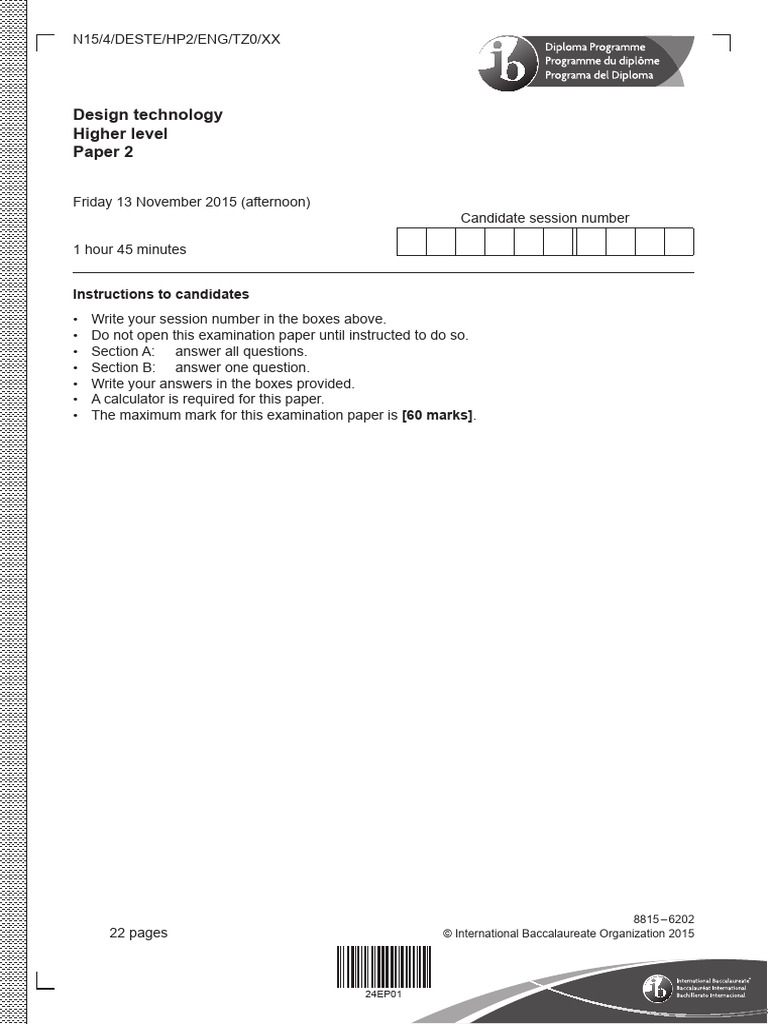 Design Technology Paper 2 HL | PDF | Hard Disk Drive | Byte