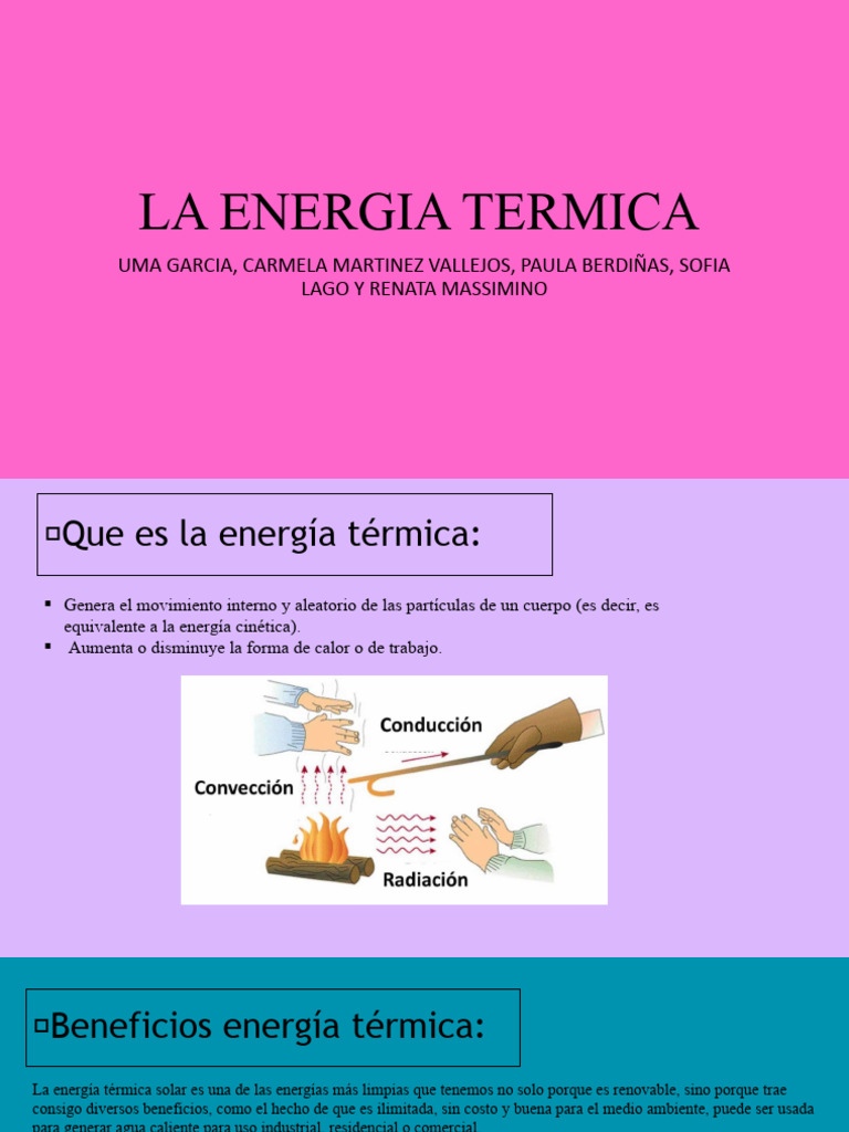 La Energia Termica | PDF | Calor | Temperatura