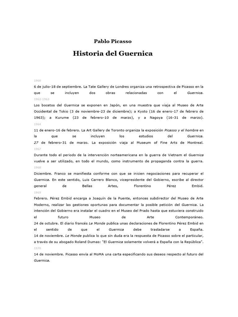 Guernica 5 | PDF | Pablo Picasso