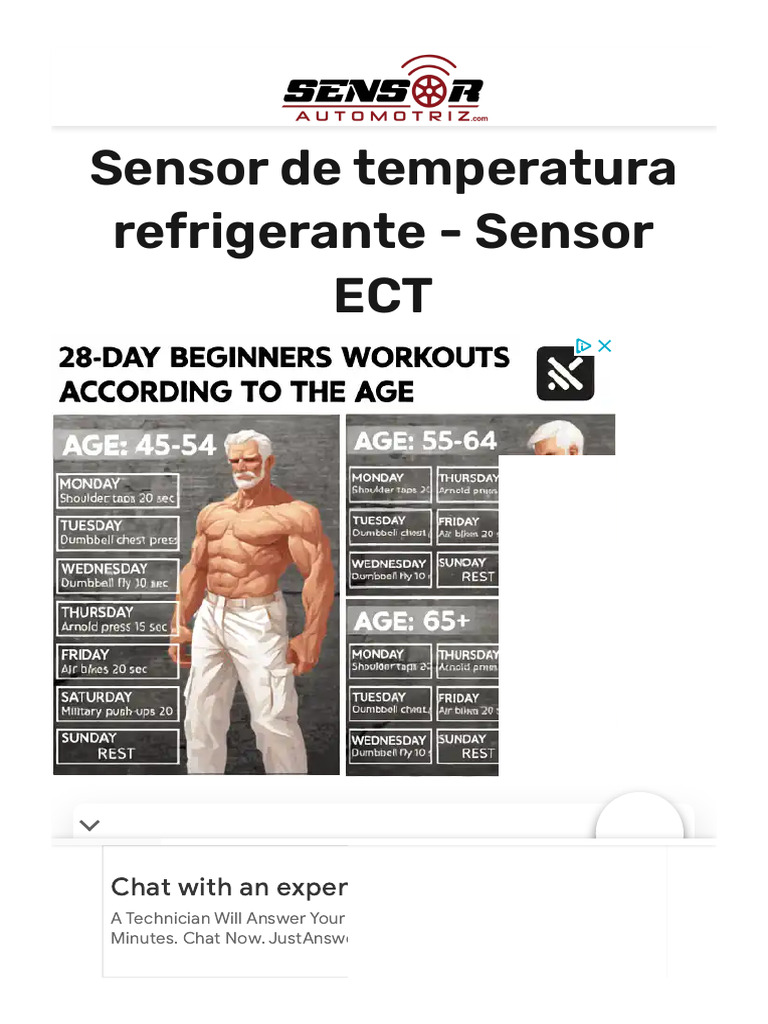 Sensor Ect Guía 2022 Funcionamiento Y Fallas Pdf Sensor