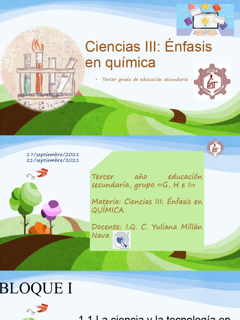 Presentación de la ASIGNATURA y tema 1.1 | PDF | Química | Importar