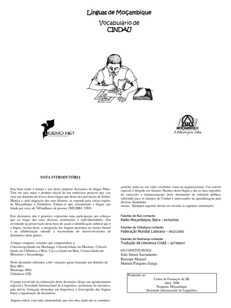Dicionário da Língua Ndau de Moçambique | PDF | Bem-estar