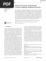 Acrolein | PDF | Distillation | Chemical Reactor