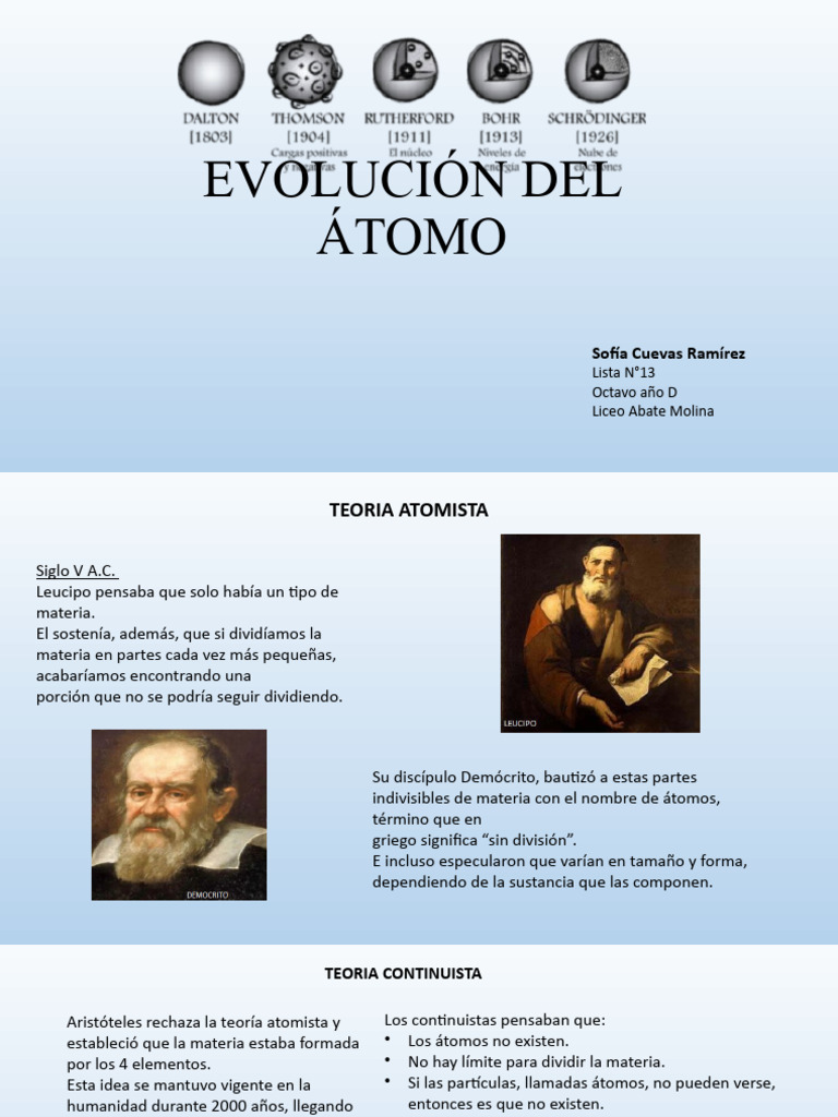 ATOMO | PDF | Átomos | Electrón